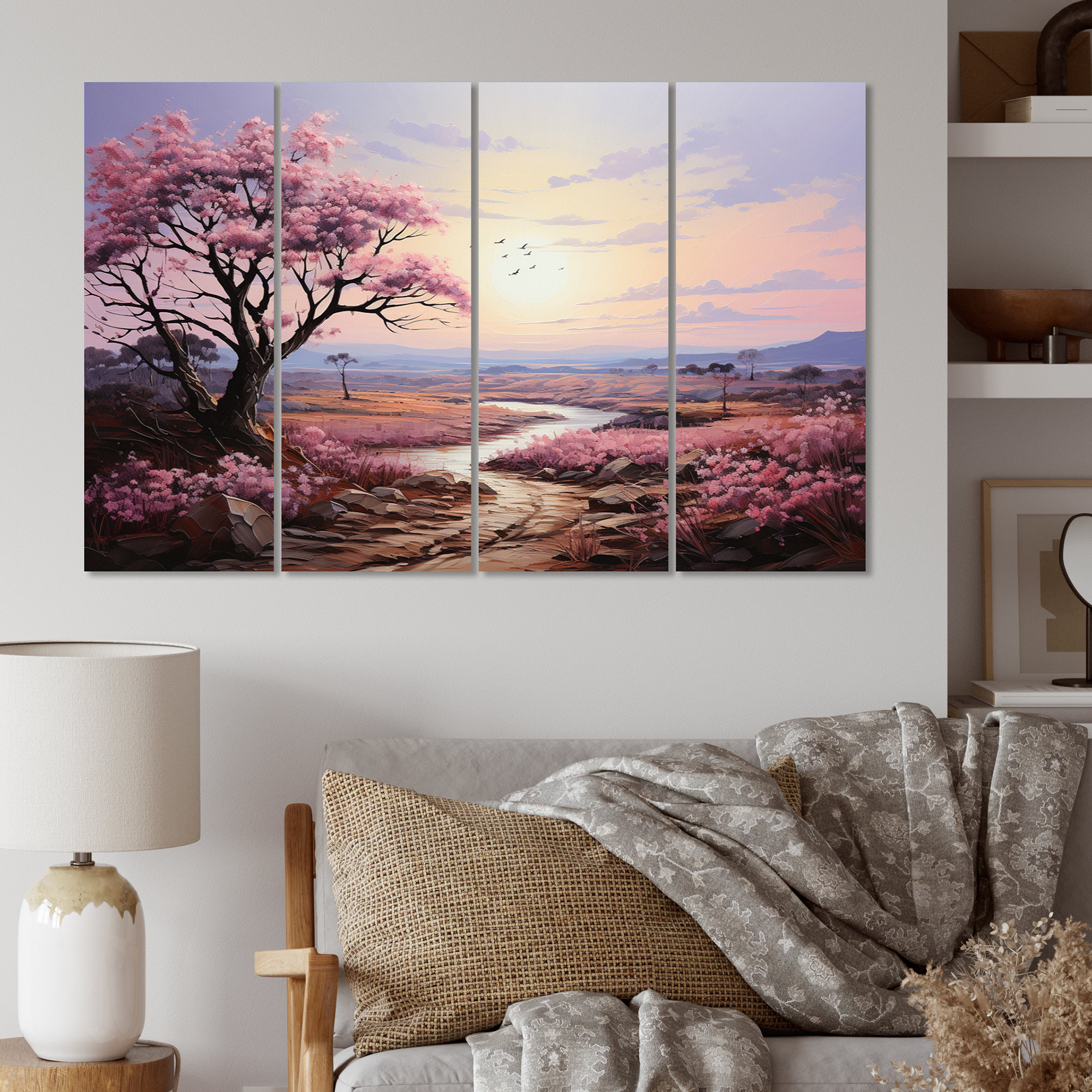 Winston Porter Lilacs Lilac Love - Floral Canvas Prints - 4 Panels - Wayfair Canada